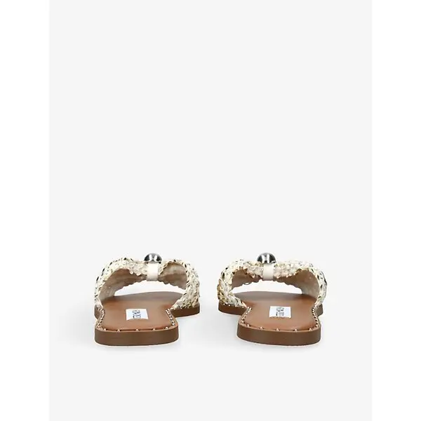 Steve Madden Dipsy Woven Sandals - Cream