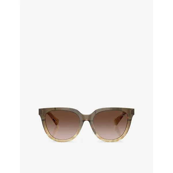 Burberry Round-frame Acetate Sunglasses - Brown