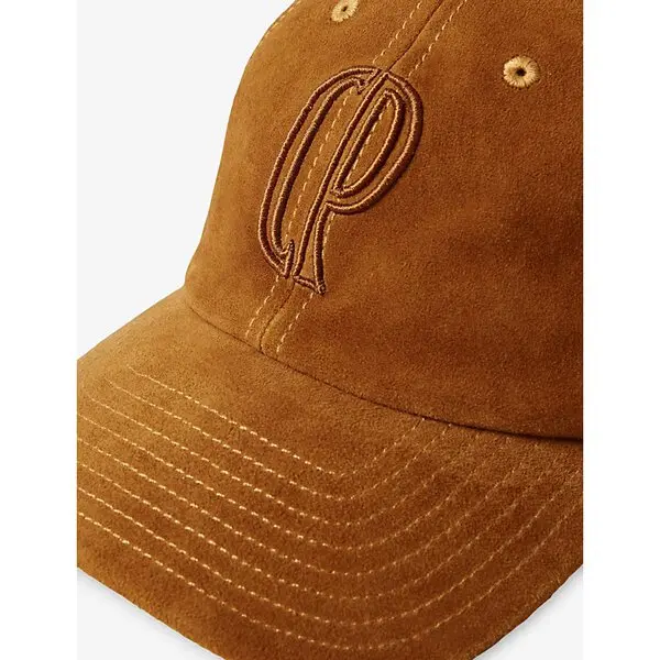 Claudie Pierlot Brand-embroidered Suede Cap - Brown