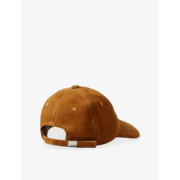 Claudie Pierlot Brand-embroidered Suede Cap - Brown