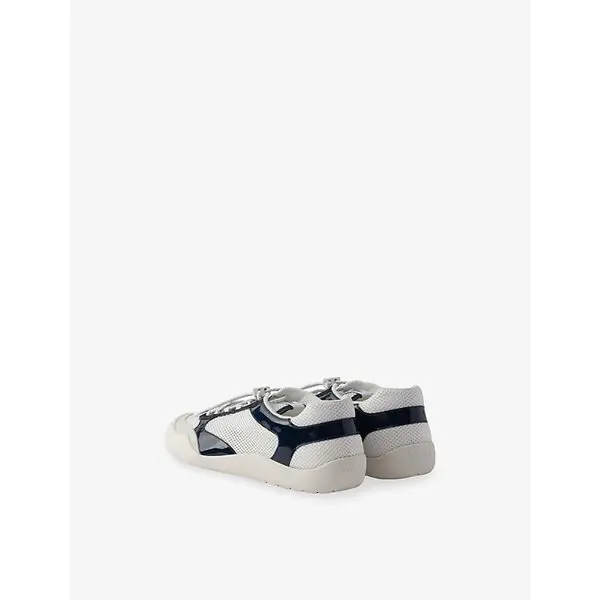 Prada Speedrock Leather And Mesh Trainers - Blue