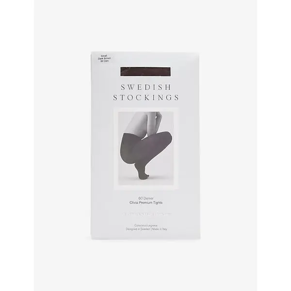 Swedish Stockings Olivia Premium Stretch-woven Tights - Dark Brown