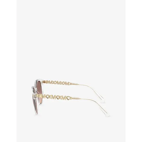 Michael Kors Pienza Round-frame Sunglasses - Clear