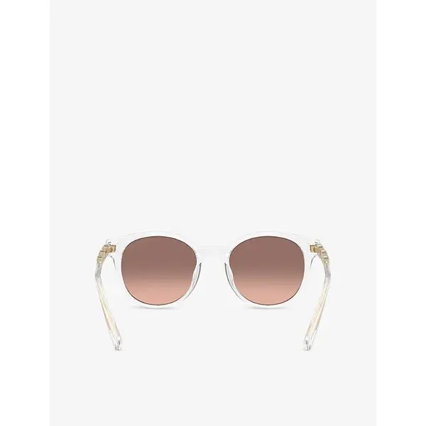 Michael Kors Pienza Round-frame Sunglasses - Clear