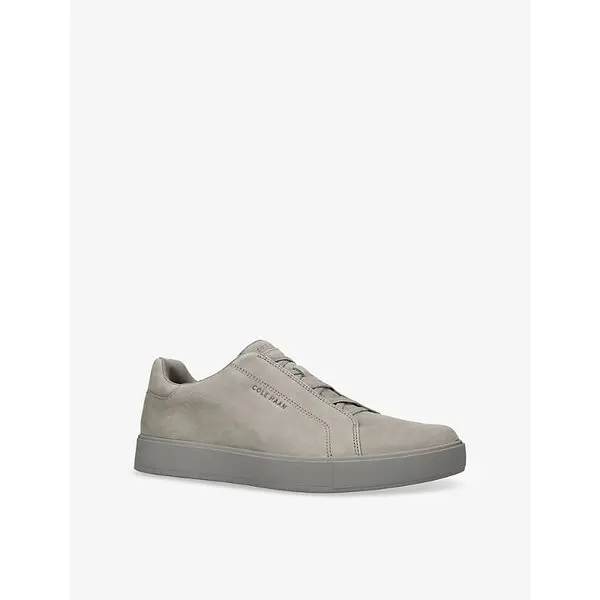 Cole Haan Grandpro Luxe Slip-on Suede Trainers - Grey/light