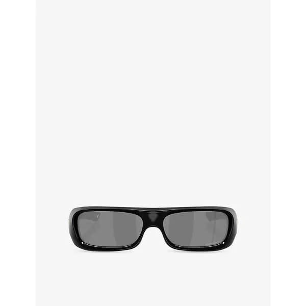 Oakley Permian Rectangle-frame Sunglasses - Black