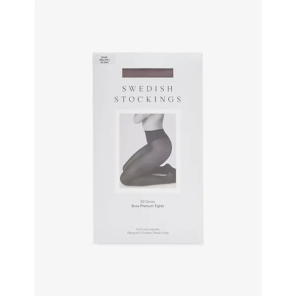 Swedish Stockings Svea Premium 30 Denier Tights - Mid Grey