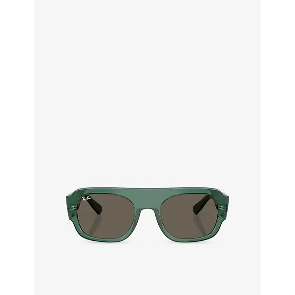 Ray-ban Irregular Acetate Sunglasses - Green
