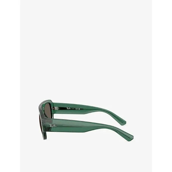 Ray-ban Irregular Acetate Sunglasses - Green
