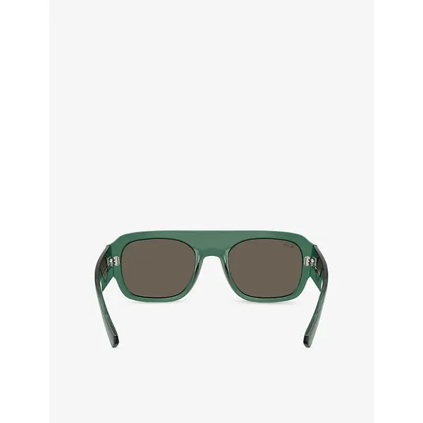 Ray-ban Irregular Acetate Sunglasses - Green