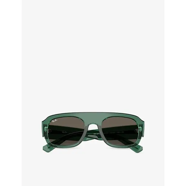 Ray-ban Irregular Acetate Sunglasses - Green