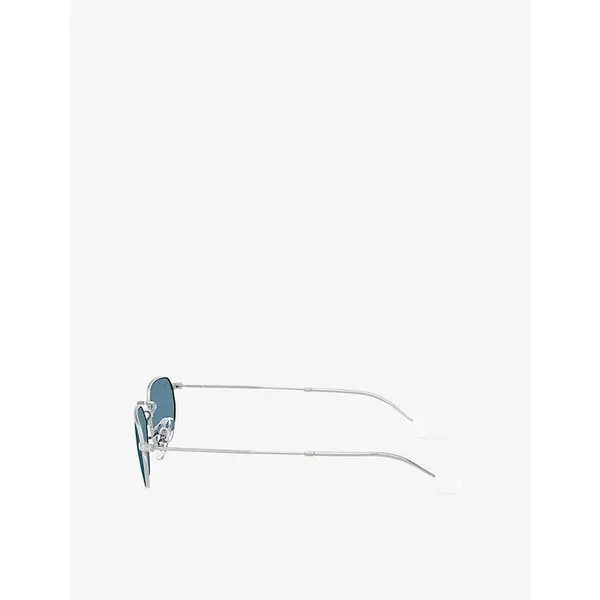 Ray-ban Irregular Metal Sunglasses - Silver