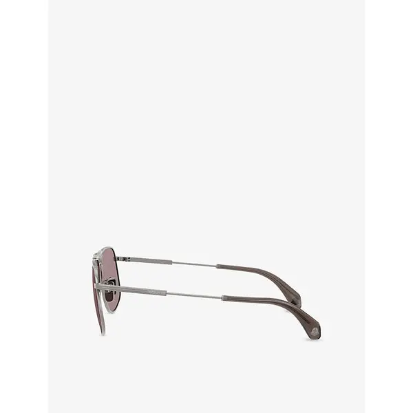 Moncler Vitessa Aviator-frame Sunglasses - Grey