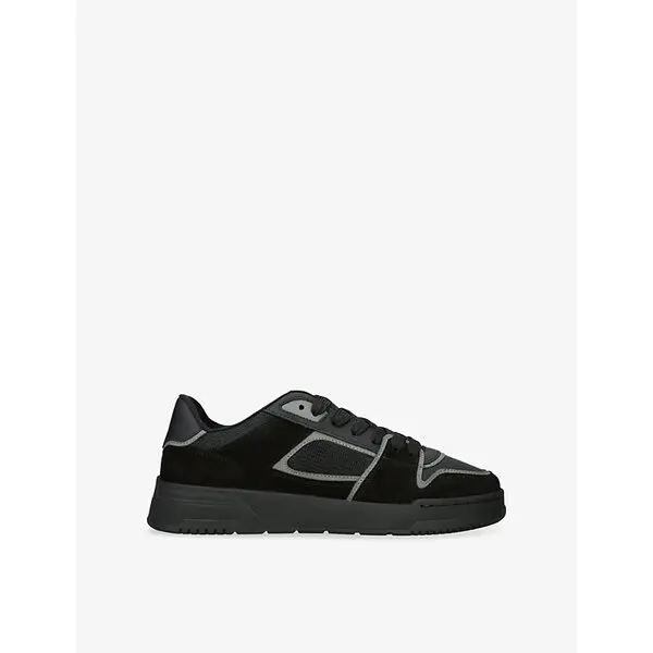 CLEENS Layup Leather And Suede Trainers - Black