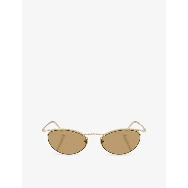 Giorgio Armani Ar6175 Butterfly-frame Sunglasses - Gold