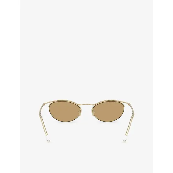 Giorgio Armani Ar6175 Butterfly-frame Sunglasses - Gold