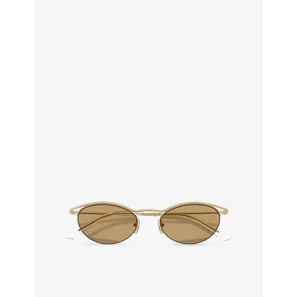 Giorgio Armani Ar6175 Butterfly-frame Sunglasses - Gold