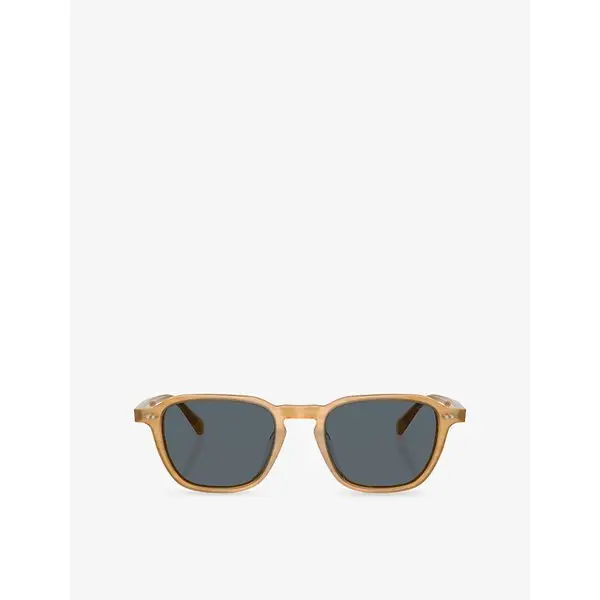 Oliver Spencer Emryn Square-frame Sunglasses - Yellow