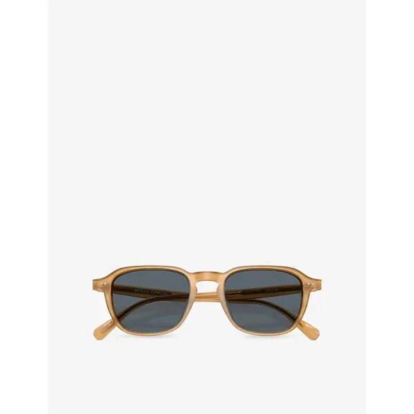 Oliver Spencer Emryn Square-frame Sunglasses - Yellow