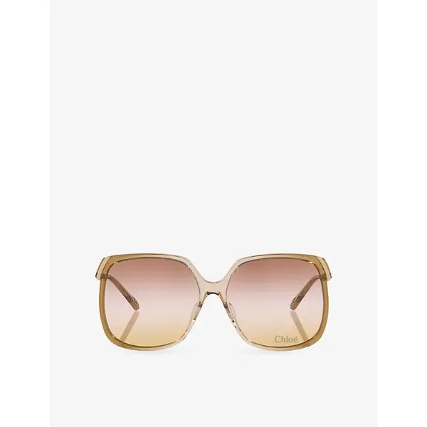 Chloé Ch0286s Square-frame Sunglasses - Brown