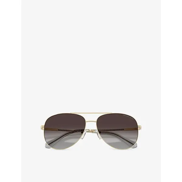 Michael Kors Mk1172 Perledo Pilot Sunglasses - Gold