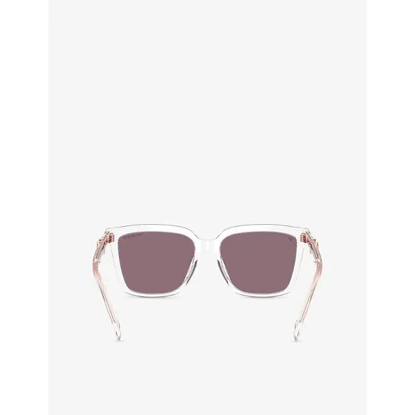Michael Kors Menaggio Square-frame Sunglasses - Clear