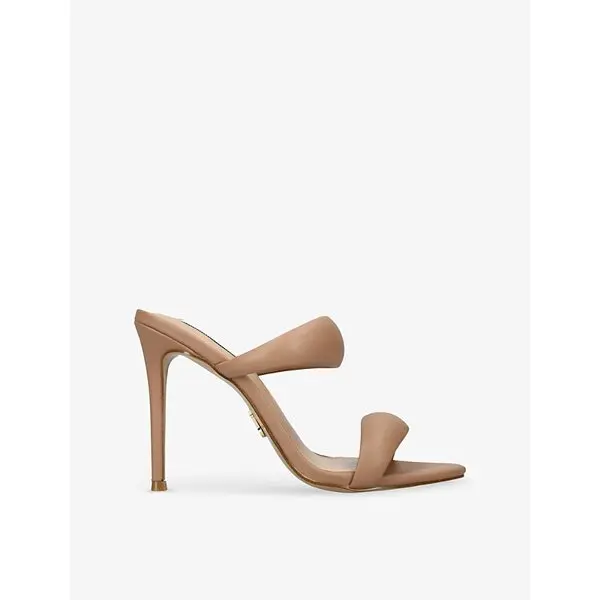 Steve Madden Saturn Heeled Faux-leather Sandals - Tan