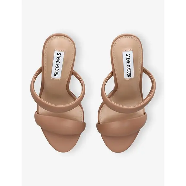 Steve Madden Saturn Heeled Faux-leather Sandals - Tan