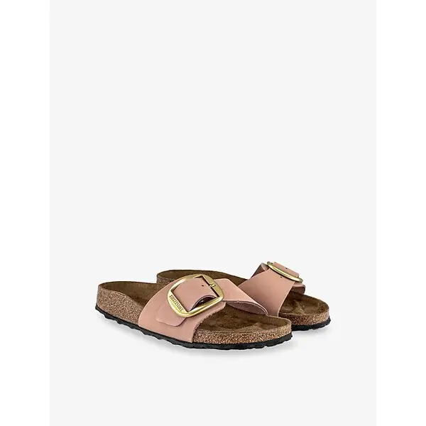 BIRKENSTOCK Madrid Big Buckle Nubuck-leather Sandals - Soft Pink