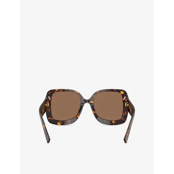 Dolce & Gabbana Dg4513 Square-frame Tortoiseshell Sunglasses - Brown