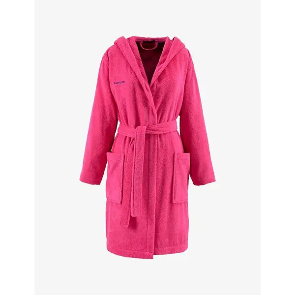 Ralph Lauren Zoe Hooded Cotton Bathrobe - Pinksky