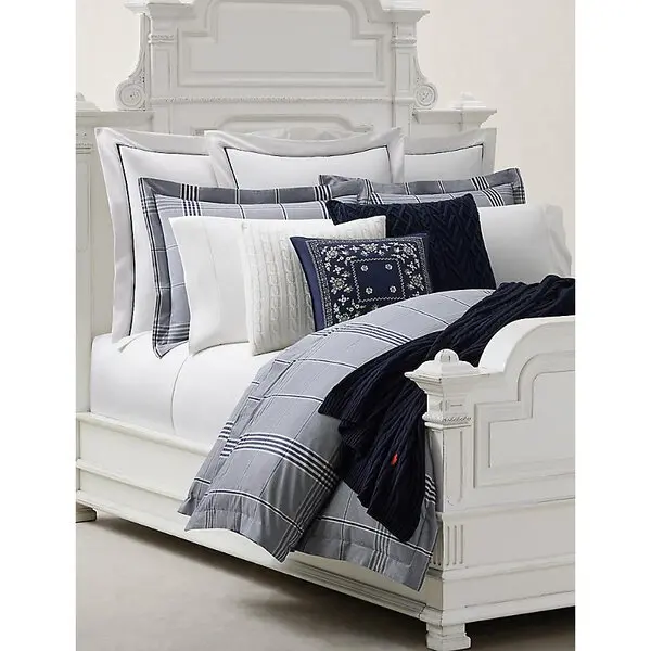 Ralph Lauren August Checked Cotton Duvet Cover