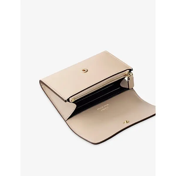 Cartier Panthère C De Mini Leather Wallet - Beige