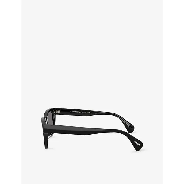Oliver Spencer Acetate Square Frame Sunglasses - Black