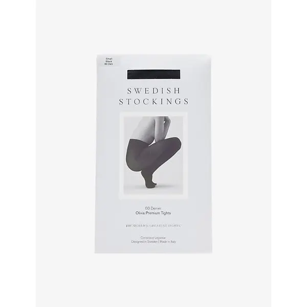 Swedish Stockings Olivia Premium Stretch-woven Tights - Black
