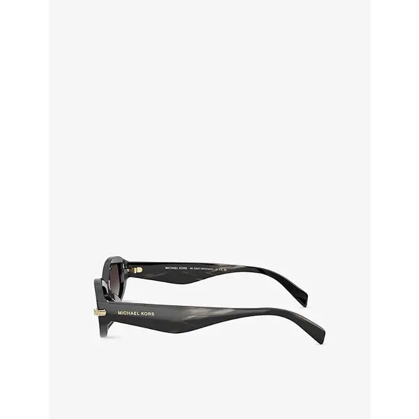 Michael Kors Oval Acetate Sunglasses - Black