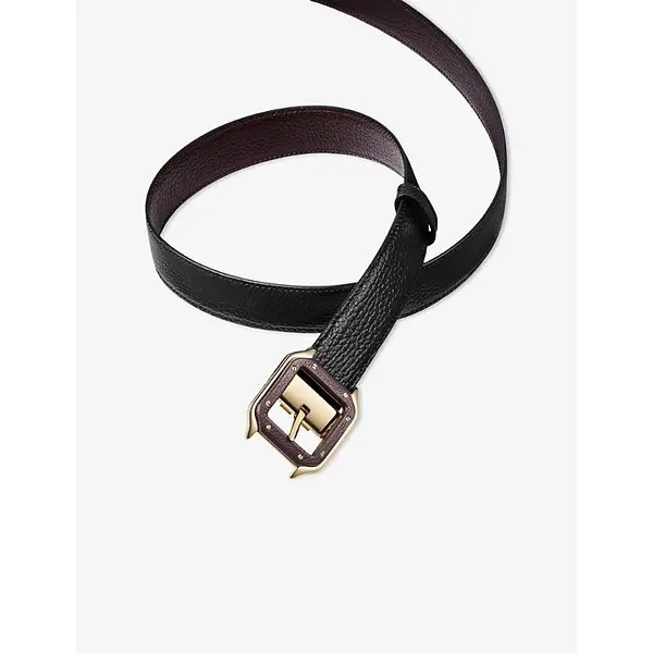 Cartier Santos De Leather Belt - Black