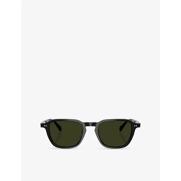 Oliver Spencer Emryn Square-frame Sunglasses - Black