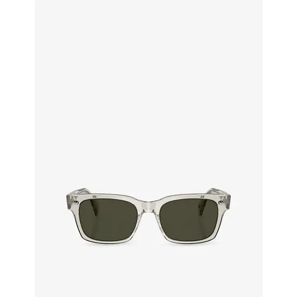Oliver Spencer Square Frame Acetate Sunglasses - Grey
