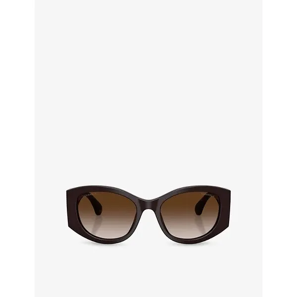 Chanel Ch5524 Oval Sunglasses - Red
