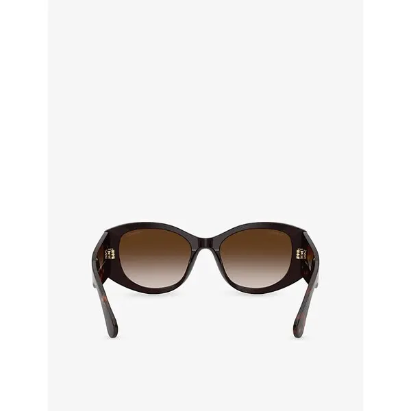 Chanel Ch5524 Oval Sunglasses - Red