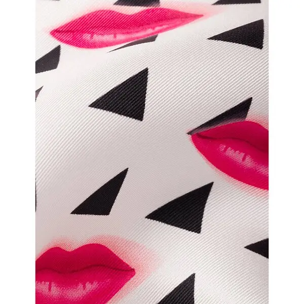 Prada Printed Silk Twill Scarf - Black