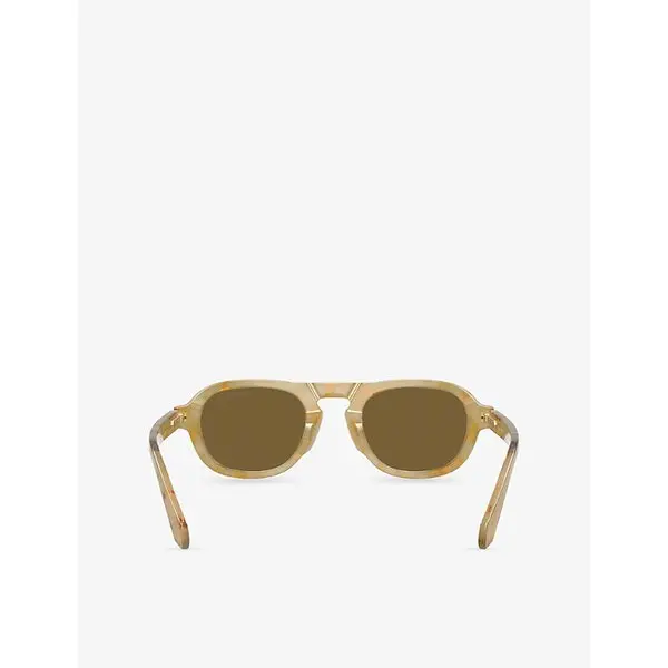Giorgio Armani Ar8244 Pillow-frame Tortoiseshell Sunglasses - Brown