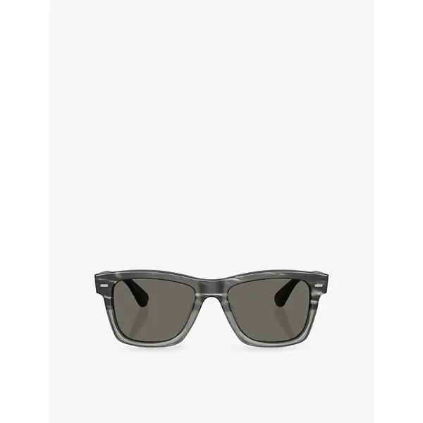 Oliver Spencer Square-frame Sunglasses - Grey