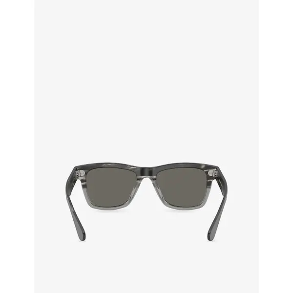 Oliver Spencer Square-frame Sunglasses - Grey
