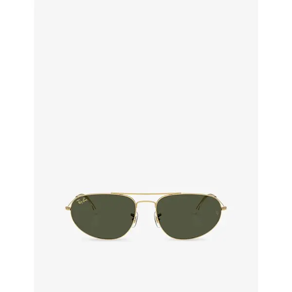Ray-ban Explorer Iv Irregular Metal Sunglasses - Gold