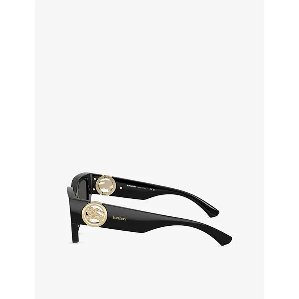 Burberry Be4472u Square-frame Sunglasses - Black