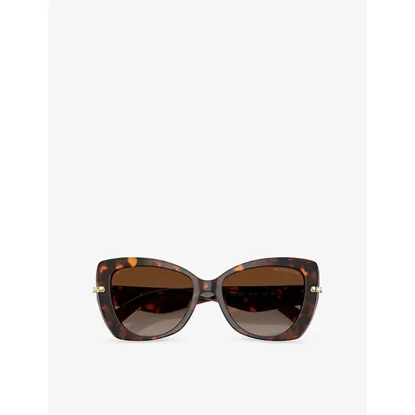 Michael Kors Butterfly-frame Acetate Sunglasses - Brown