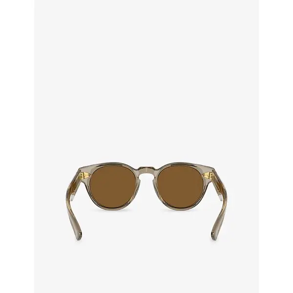 Oliver Spencer Hayton Round-frame Sunglasses - Green