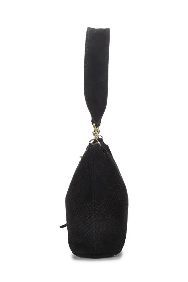 Chanel Wild Stitch Suede Shoulder Bag